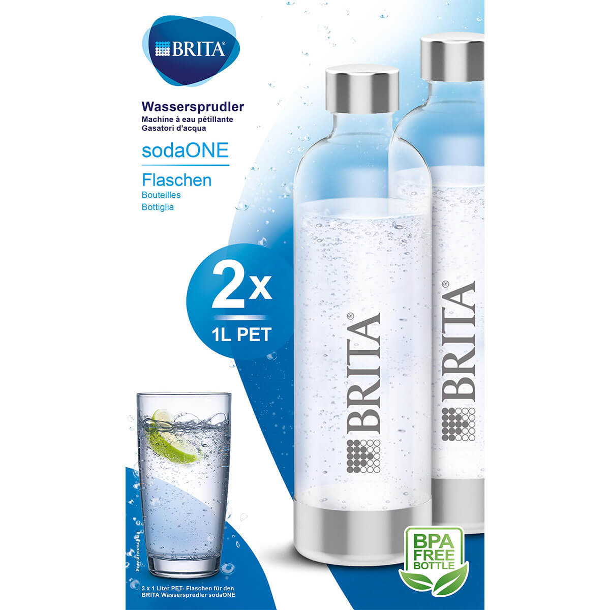 BRITA® PET Flasche sodaONE 2er-Pack